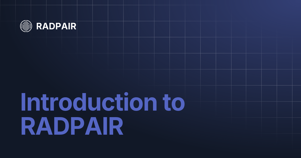 Introduction to RADPAIR | RADPAIR